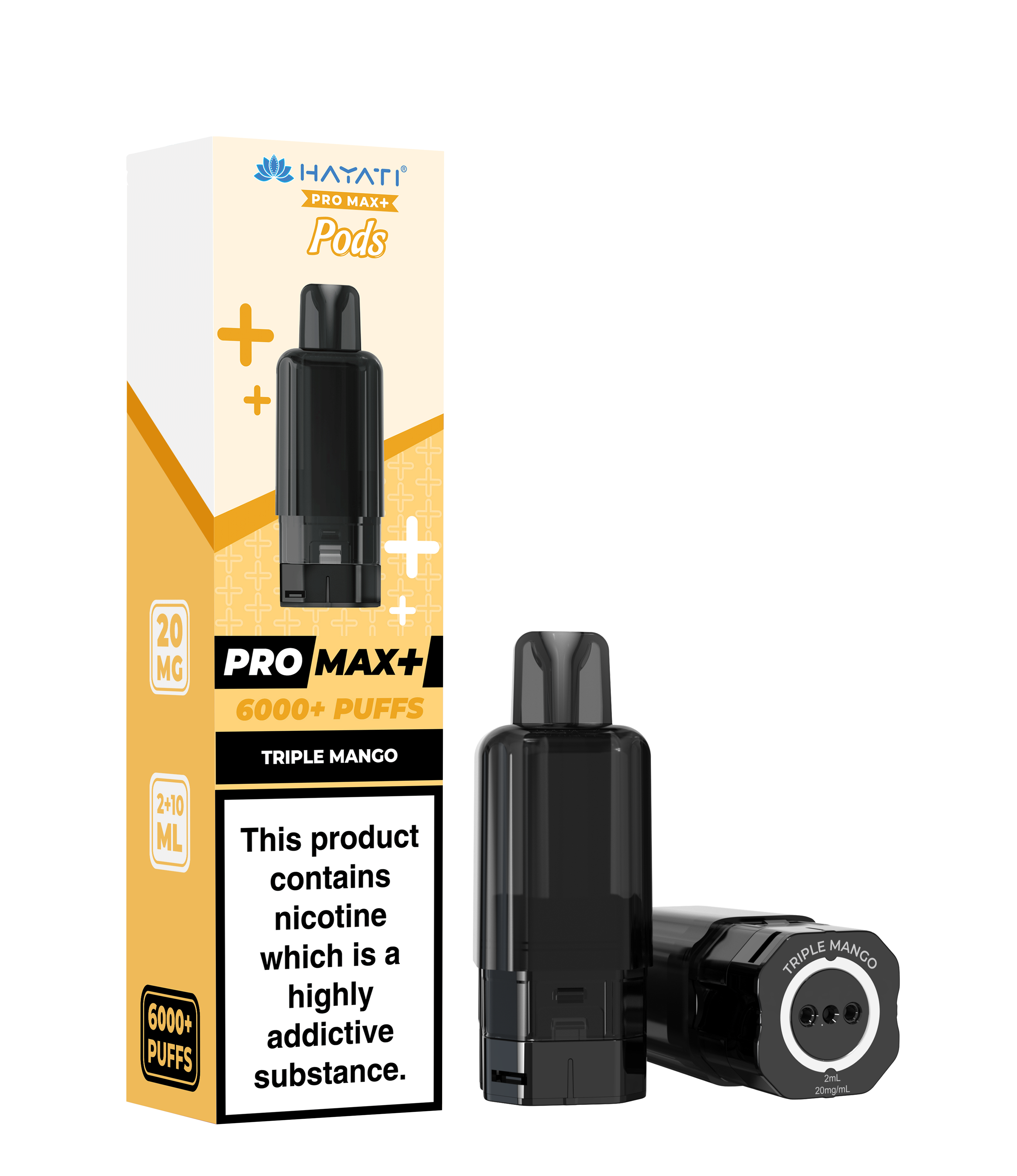 Hayati Pro Max Pre‑Filled Pods – Triple Mango | 2 for £15 | Evolution Vapes