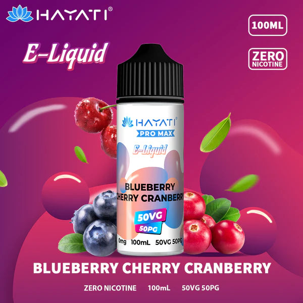 Hayati Pro Max 100ml - Blueberry Cherry Cranberry - Evolution Vapes